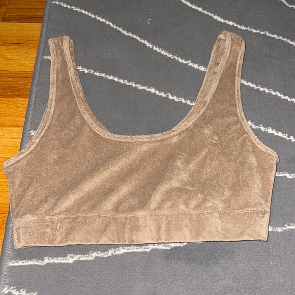 Zara | Tops | Terry Cloth Cropped Top | Poshmark